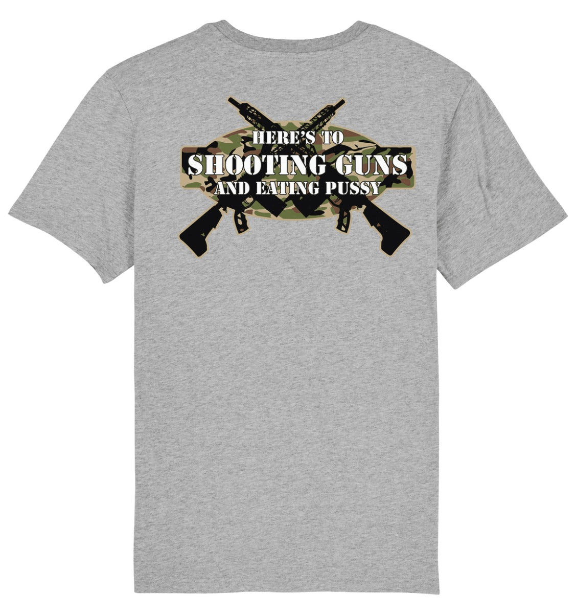 SHOOTING GUNS TEE - GREY – West Coast Choppers