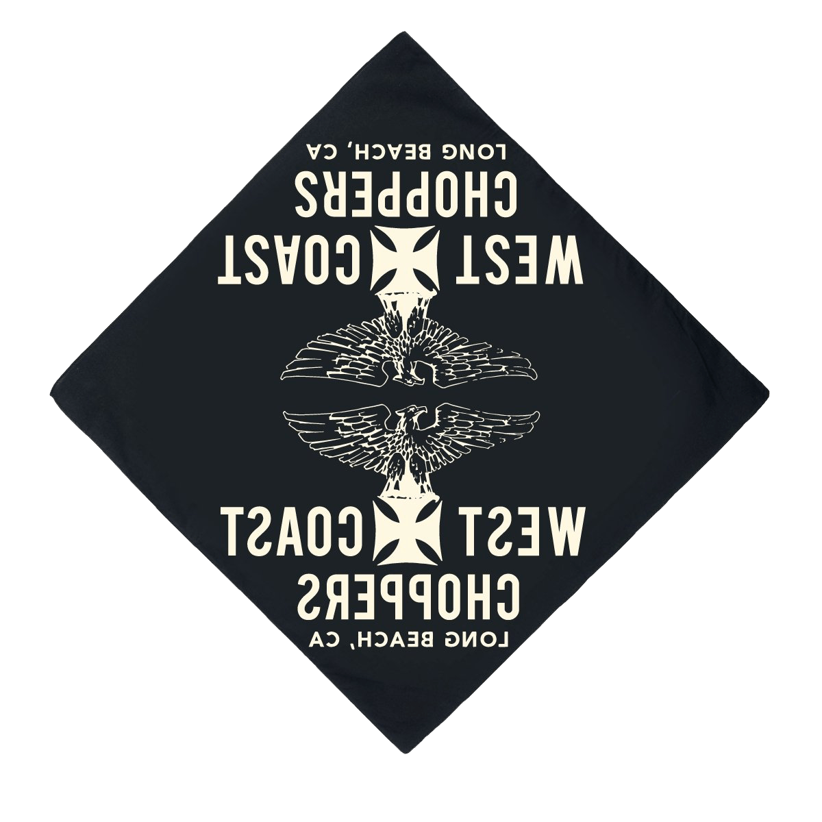 WCC - Eagle Bandana Black – West Coast Choppers
